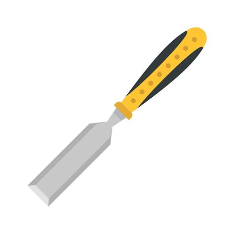 premium vector chisel tool icon flat illustration of chisel tool