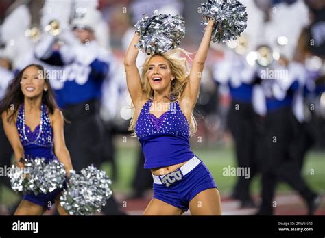 Houston Tx Usa 16th Sep 2023 The Tcu Showgirls Dance Team Performs