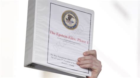 Us Doj Releases ‘the Epstein Files Phase 1 Read Full — Rt World News