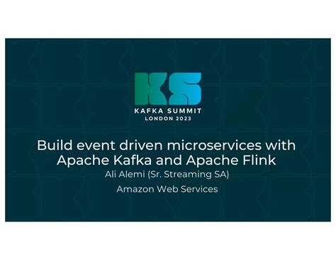 Build An Event Driven Microservices With Apache Kafka Apache Flink