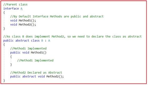 Abstract Class And Abstract Methods Interview Questions In C