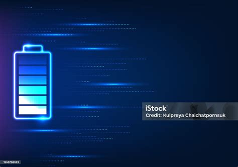 Battery Technology With Sideways Streaks The Concept Of Transferring