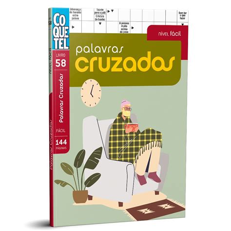 Livro Livro Coquetel Palavras Cruzadas nível fácil Ed 58 em Promoção