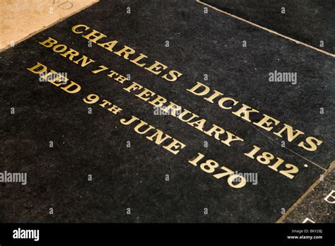 Autor Author Grave Charles Dickens Poets Corner South Transept