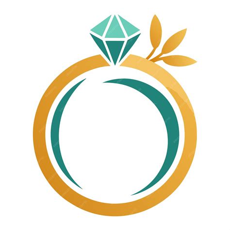 Wedding Ring Logo Design Vector Art And Illustration Premium Ai