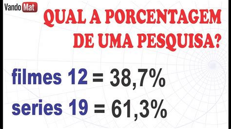 Porcetangem De Uma Pesquisa Enem Matem Tica Porcentagem Pesquisa