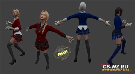 Модель Schoolgirl для Cs 1 6 Cs Wz Com Cs 1 6 Плагины модели