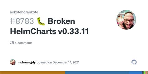 🐛 Broken Helmcharts V03311 · Issue 8783 · Airbytehqairbyte · Github