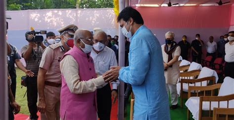 Tripura Cm Welcomes New Governor Satyadev Narayan Arya As He Arrives In Agartala