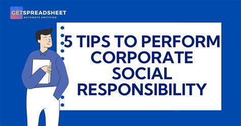 5 Tips To Perform Corporate Social Responsibility