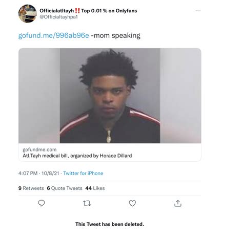 Atl Tayh Needs Yall To Help Him Pay His 25k Medical Bills By