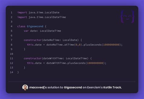 Macovedjs Solution For Gigasecond In Kotlin On Exercism