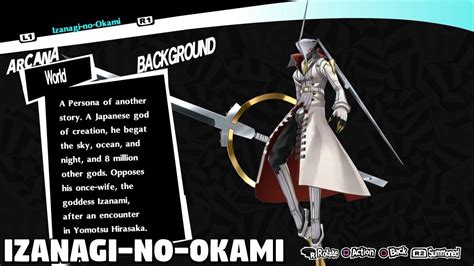 Persona 5 Royal Persona Izanagi No Okami Youtube