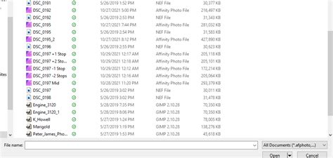 Affinity Files Not Shown In File Open Menu Pre V2 Archive Of Desktop Questions Macos And