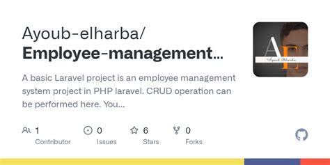 Github Ayoub Elharbaemployee Management System Laravel A Basic Laravel Project Is An