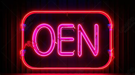 3d 배경은 벽에 조명이 켜진 개방형 간판의 매력을 향상시킵니다 개방형 배경 간판 배경 비추다 배경 이미지 Hd 개방형 간판 비추다 배경 사진 무료 다운로드