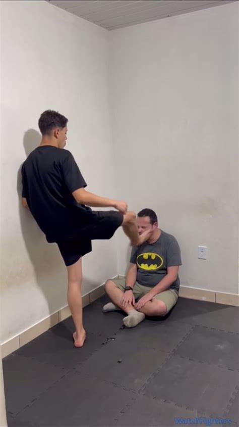 Dumb Slave Kicked On The Face