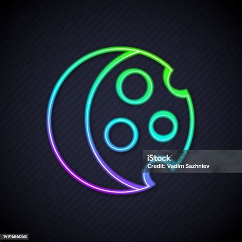 검은 색 배경에 고립 된 태양 아이콘의 빛나는 네온 라인 이클립스 총 수중 음파 탐지기 일식 벡터 0명에 대한 스톡 벡터 아트 및 기타 이미지 Istock