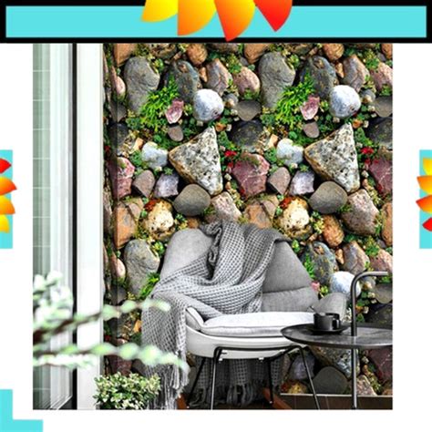 Jual WALLPAPER WALL PAPER WALL STIKER STICKER DINDING TEMBOK BATA BATU