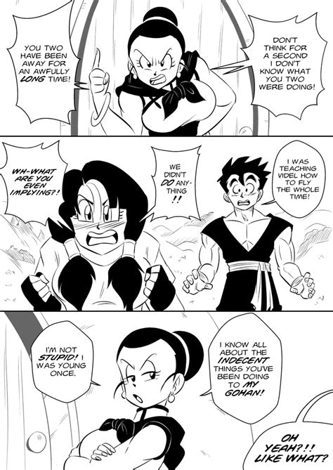 Son Gohan Chi Chi And Videl Dragon Ball And 1 More Drawn By
