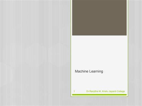 Ml Introduction Ppt