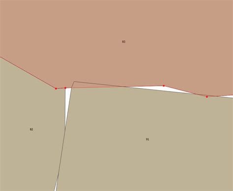 Qgis Automatically Fill Gaps And Merge Freshly Generated Polygons With The Longest Adjacent