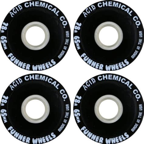 Acid Chemical Wheels Thumbs Up Green Skateboard Wheels 56mm 82a Set Of