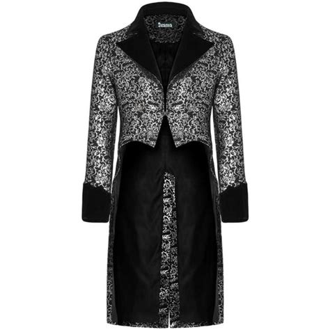 Dark Rock Jackets And Coats Gothic Steampunk Metal Texture Jacquard