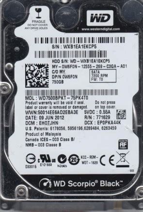 Western Digital WD7500BPKT PCB Board | HDDZONE's BLOG