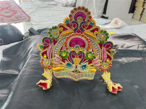 Embroidered Laddu Gopal Mukut At Rs 175piece Mathura Id 27123218330