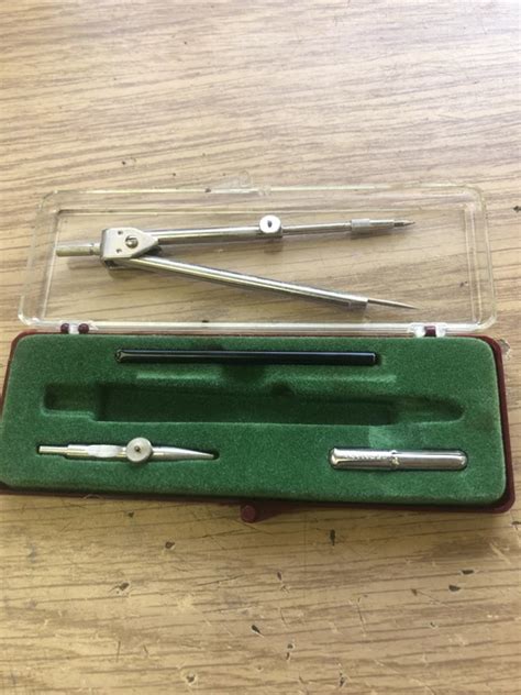Vintage Compass Precision Instruments Drawing Drafting Set Made In Germany £1879 Picclick Uk