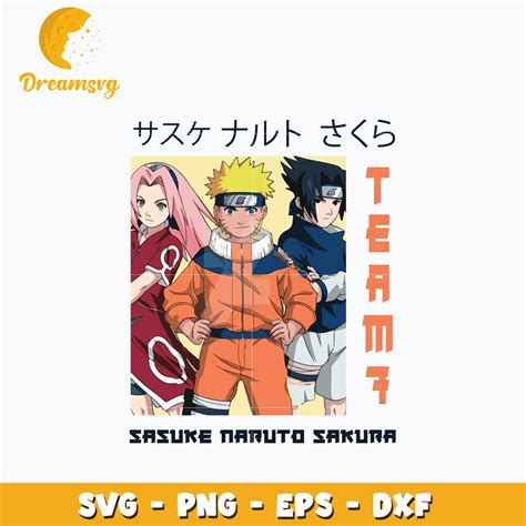 Sasuke Naruto Sakura Svg Anime Svg Naruto Anime Svg Dreamsvg Store