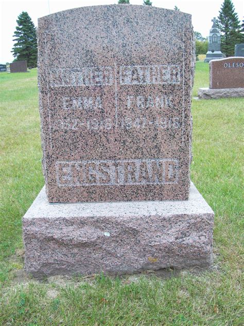 Emma Charlotta Carlson Engstrand 1852 1916 Find A Grave Memorial