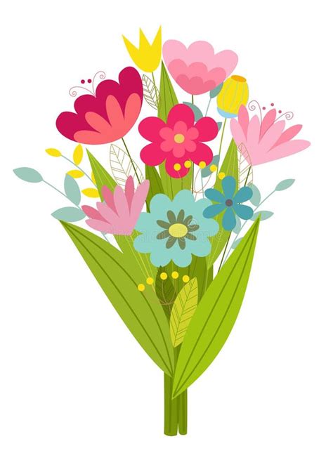 Stilisiert Blumen Stock Abbildung Illustration Von Nave 56040010