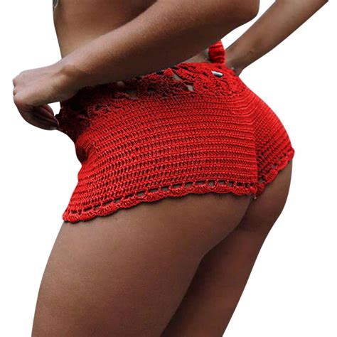 Kcodviy Women Printed Summer High Waisted Cotton Pants Plus Size Shorts