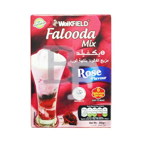 Weikfield Rose Falooda Mix 200g Instant Mixes Bazaar Foods