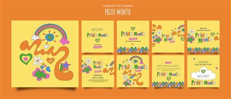 Premium Psd Pride Month Instagram Posts