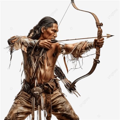 활과 화살이 고립된 아메리카 원주민 인도 사람 셰프 전사 Png 일러스트 및 이미지 에 대한 무료 다운로드 Pngtree