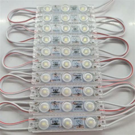 Jual Lampu Led Modul Samsung Saso Jas 3 Mata Ip68 1 5w Dc 12v Shopee