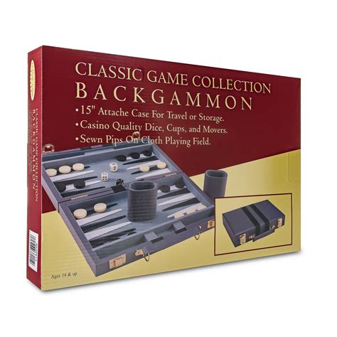 Mind Games Classic 15 Grey Backgammon