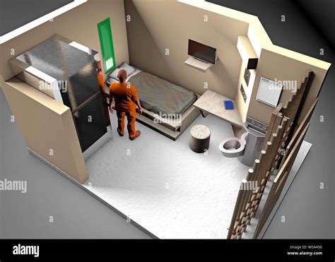 3d Reconstruction Of A Prison Cell ADX Florence Supermax Colorado