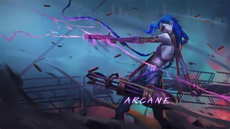 Jinx Arcane Netflix Series Lol Art 4k Hd Wallpaper Rare Gallery