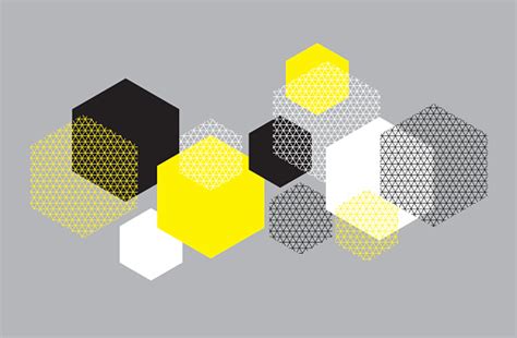 선 매 시와 간단한 기하학 패턴입니다 인쇄에 대 한 표면 디자인 및 웹에 대 한 그리드 스타일 Hexagone 모티브 헤더 카드 초대장에 대 한 현대 기하학 기술 벡터