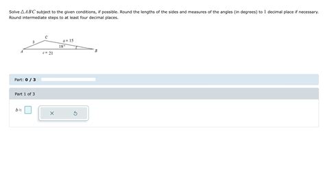 Solved Solve Abc Subject To The Given Conditions If