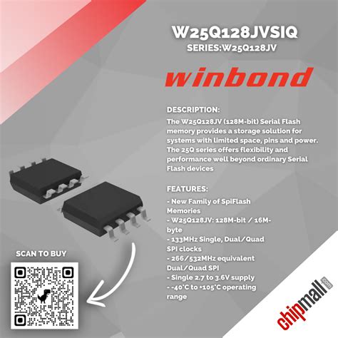 electronic components online store — winbond w25q128jvsiq