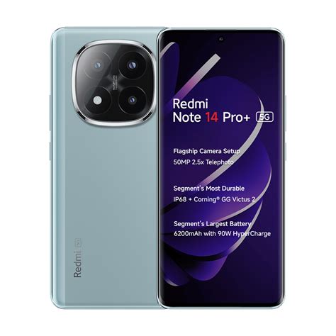 Buy Redmi Note 14 Pro Plus 5G 12GB RAM 512GB Spectre Blue Online Croma