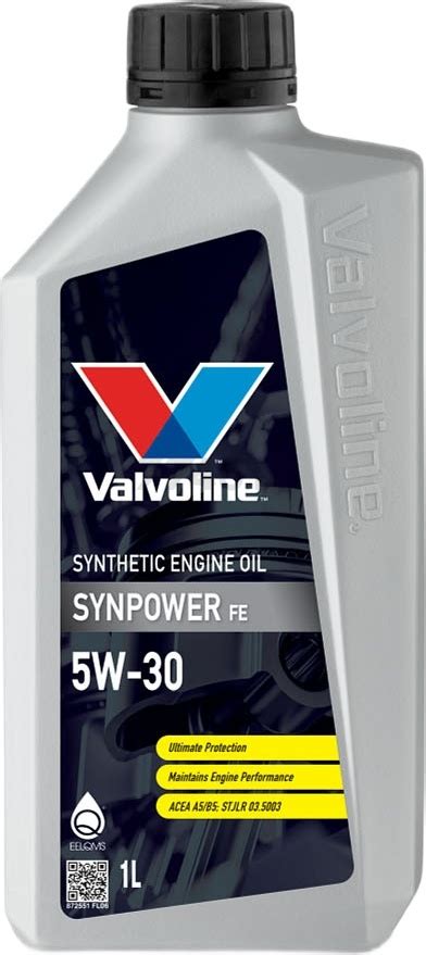 Моторное масло 5W30 синтетическое VALVOLINE SynPower FE купить в Минске
