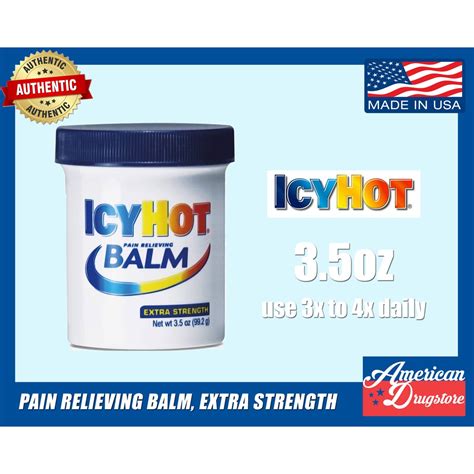 Icy Hot Extra Strength Pain Relieving Balm For Back Pain Shoulder Pain