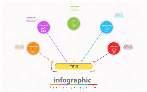 Modèle Dinfographie Pour Les Entreprises Diagramme Mindmap Moderne En
