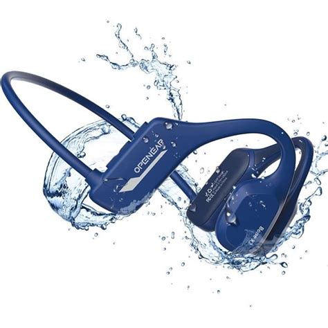 Casque De Natation Bluetooth À Conduction Osseuse Étanche Ip68